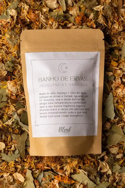 Banho de Ervas para Atrair Abundância e Harmonia - Blend Essencial